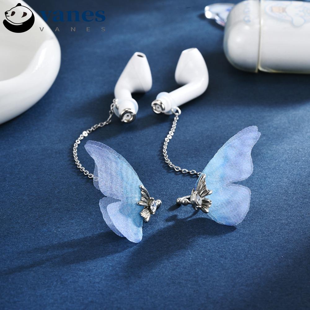 NAESV 1pair Anti-lost Butterfly Ear Clip, Holder Clips Protection Chain ...