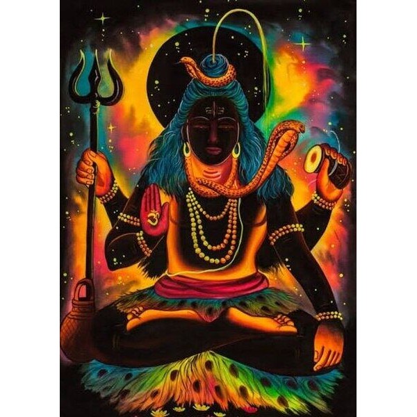 Hindu God Shiva Art Character Posters and Print Wall Art Living Room ...