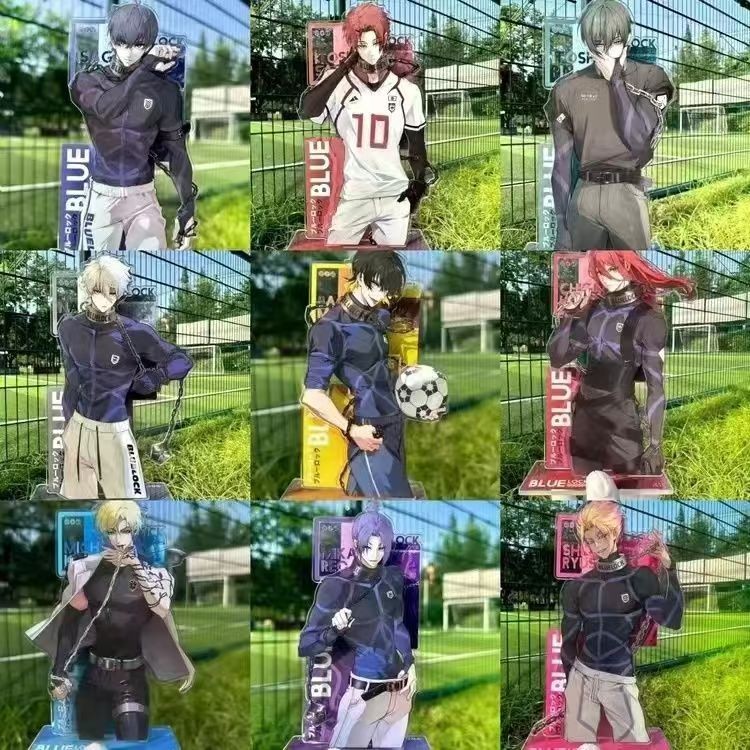 Cute Cartoon Anime BLUE LOCK Figures Acrylic Stands Itoshi Sae Rin ...