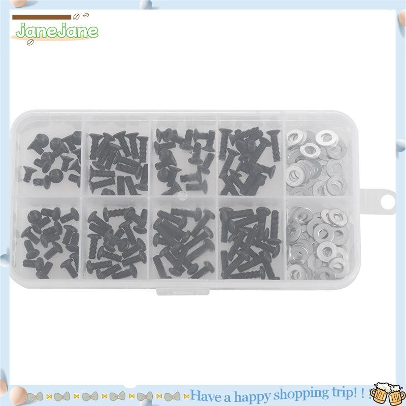 【janejane】Screws Box Set for 1/10 D90 SRC10 Remote Control RC Car Parts ...