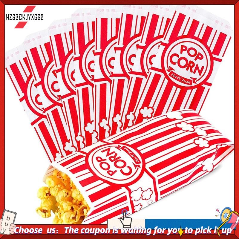 【hzsbckjyxgs2】Paper Popcorn Bags Leak-Proof Grease Resistant Popcorn ...