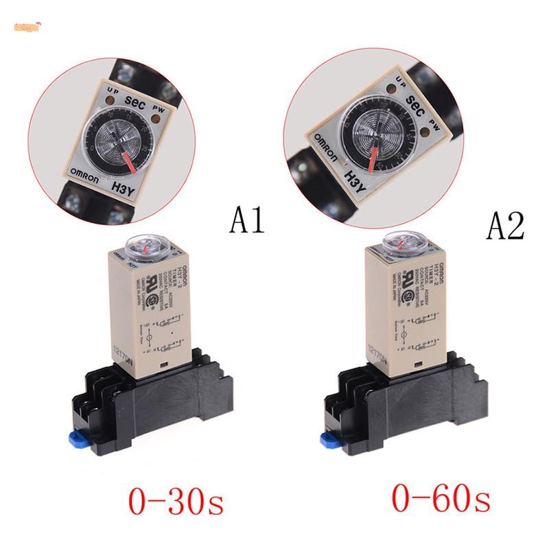 Sweet 220V H3Y-2 Power On Time Relay Delay Timer 0-30s/60s DPDT & Base Socket PH | Shopee ...