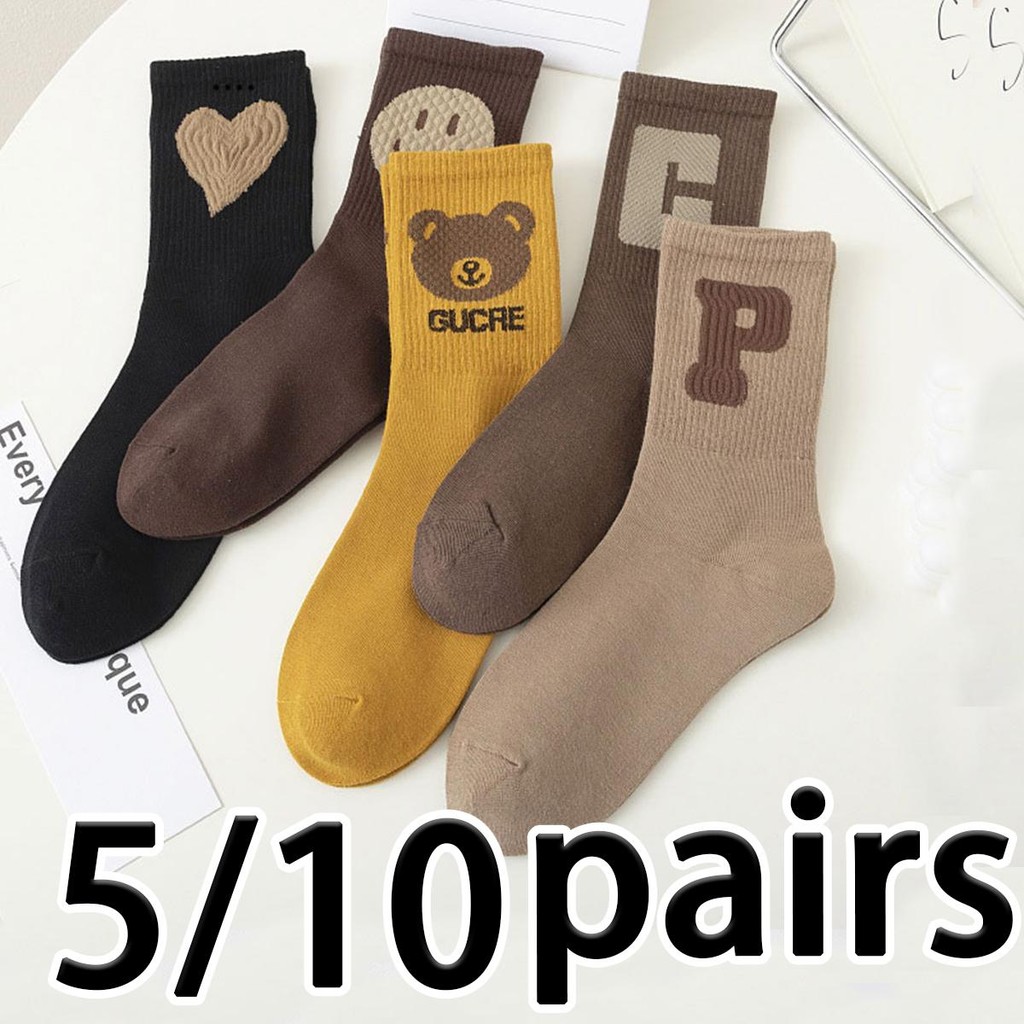Cotton Smart Casual Middle Tube Socks for Men-Solid Color Athletic ...