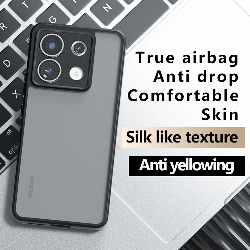 Armor Matte Frosted Case For Redmi Note 12 13 14 Pro Plus Pro+ 14C 14T Pro 5G Cover Acrylic ...