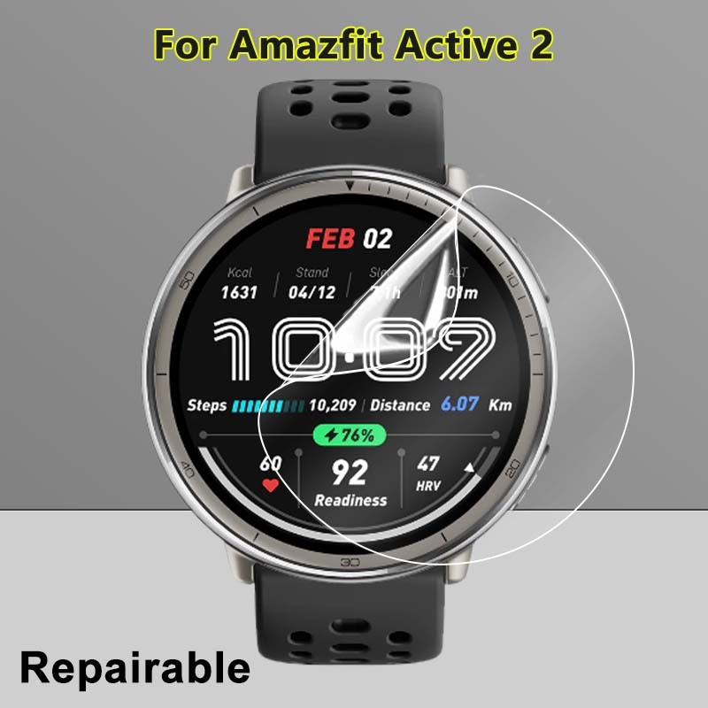 2/4/6Pcs For Amazfit Active 2 (Round) Smart Watch Clear Ultra Slim Soft ...