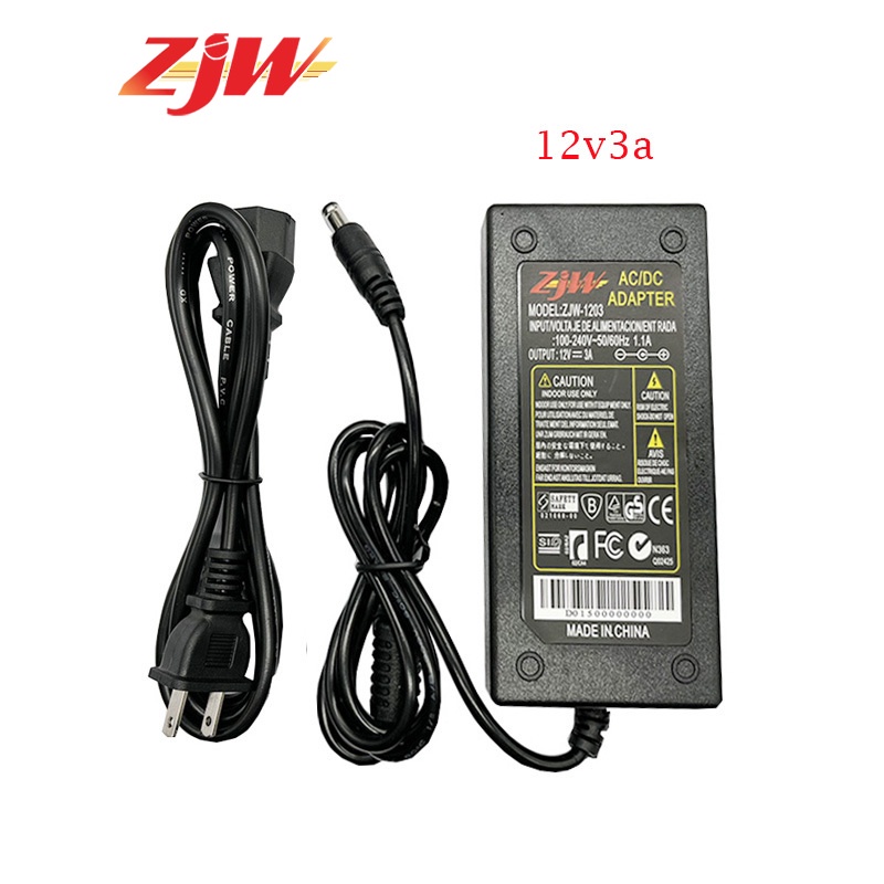ZJW 12V Power Adaptor DC12V Adapt 12V 3A / 12V 5A CCTV Power Supply ...