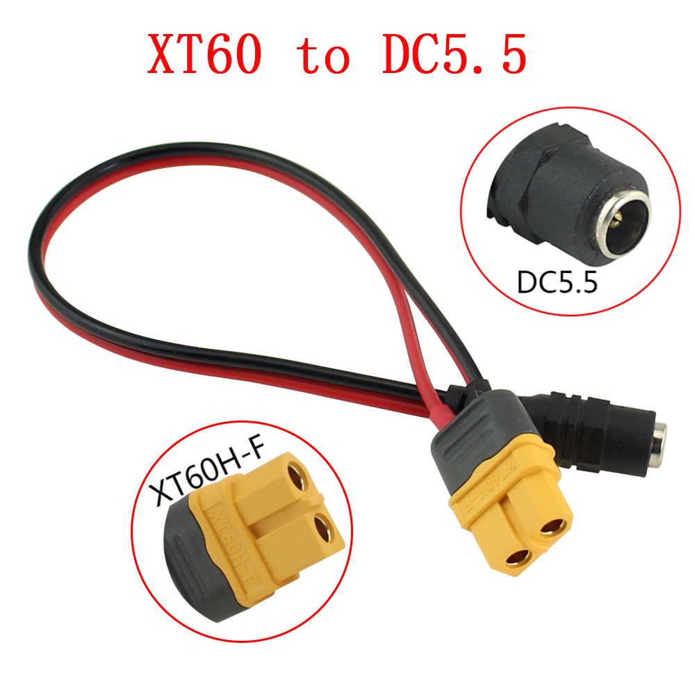 Amass XT90 To AS150 Plug Connector DC5.5 4mm banana Plug Adapter plug ...