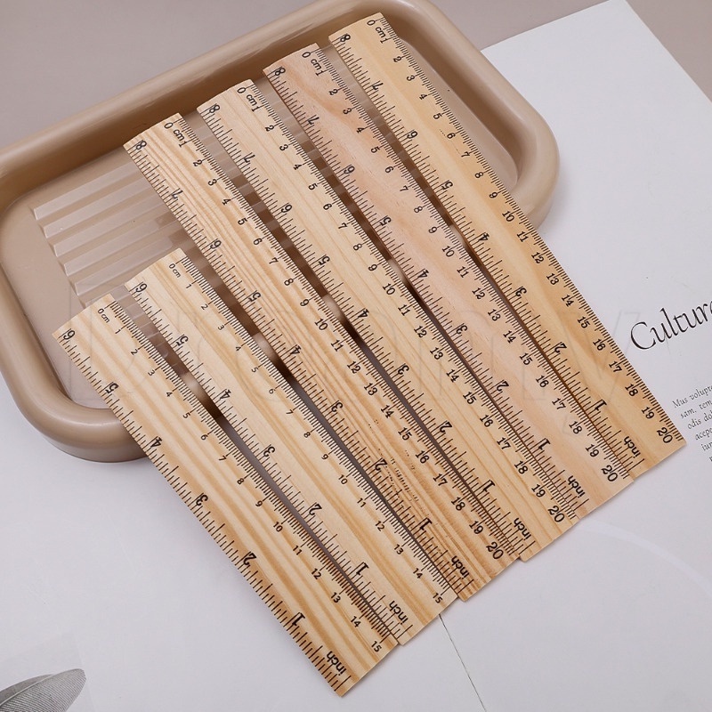 15cm/20cm Student Exam Drawing Measurement Ruler/ Simple Single Sided ...