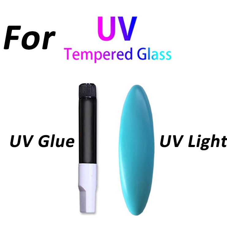 For Curved Screen Phone Screen Protector Tempered Glass UV Glue AND for ...