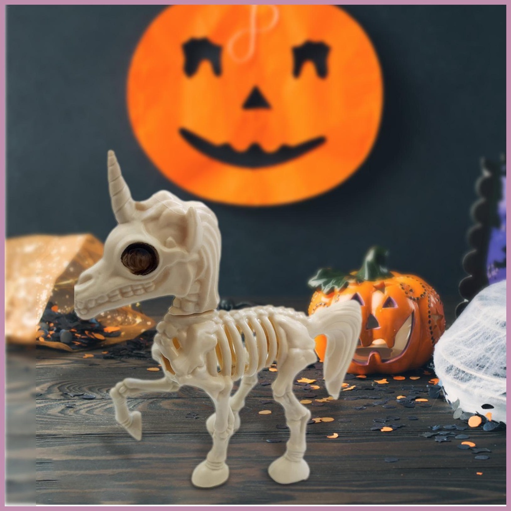 Skeleton Decor Bear Full Body Halloween Animal Skeletons Figurine ...