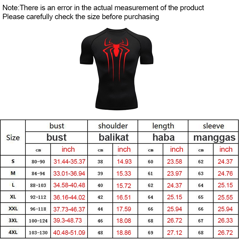 Spiderman Compression Shirt Men's Sports T-Shirt Sun Protection Long ...