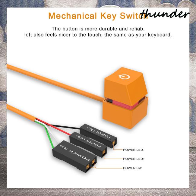 Thunder Power Switch PC Power Supply Control Adapter With 2M/4M ...