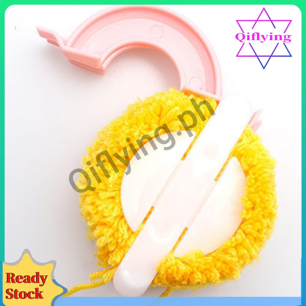 4 Sizes Fluff Ball Weaver Needle Portable DIY Pom Pom Knitting Loom ABS ...