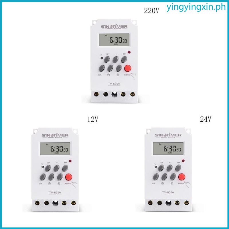 Yin Mini Timer Switch Time Relay 12 24 220v Dc Input 7 Days
