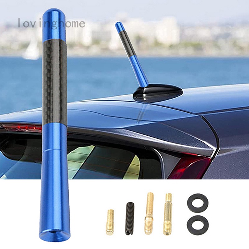 LR Carbon Fiber Car Antenna Signal Aluminum Short And Long Antenna ...