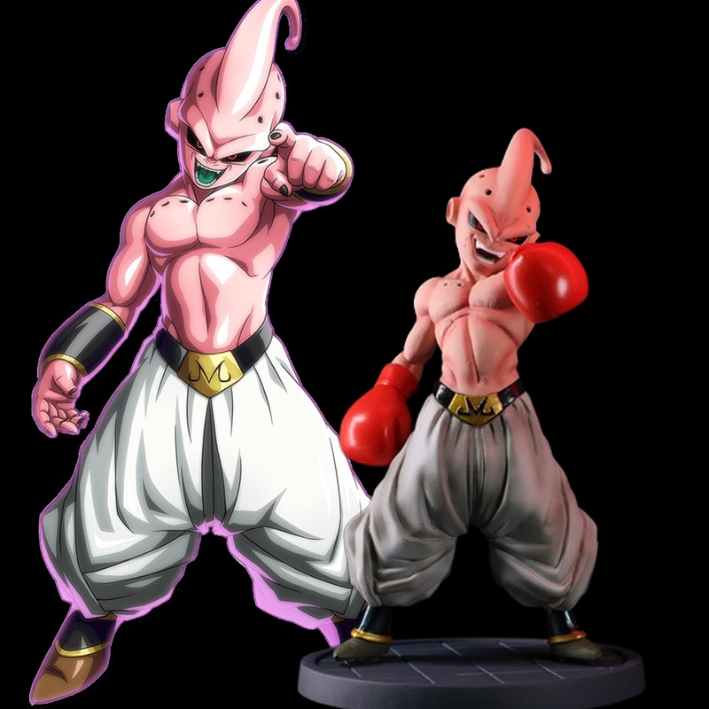 19cm Anime Dragon Ball Z Figure Boxing Majin Buu Figurine DBZ Buu ...