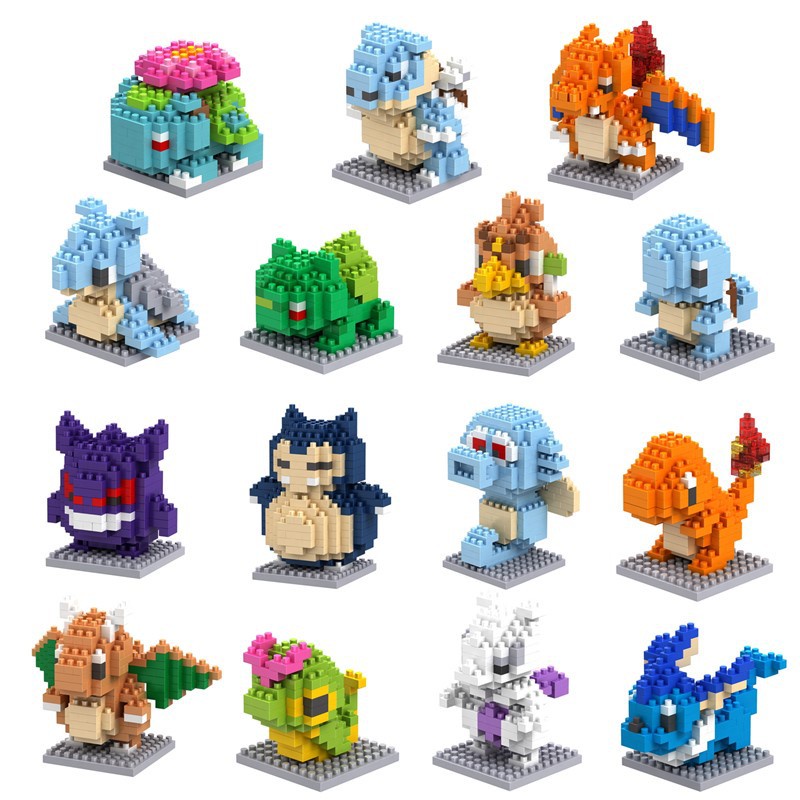 33 Types Pet Monster Japanese Cartoon Anime Pattern Compatible Lego ...