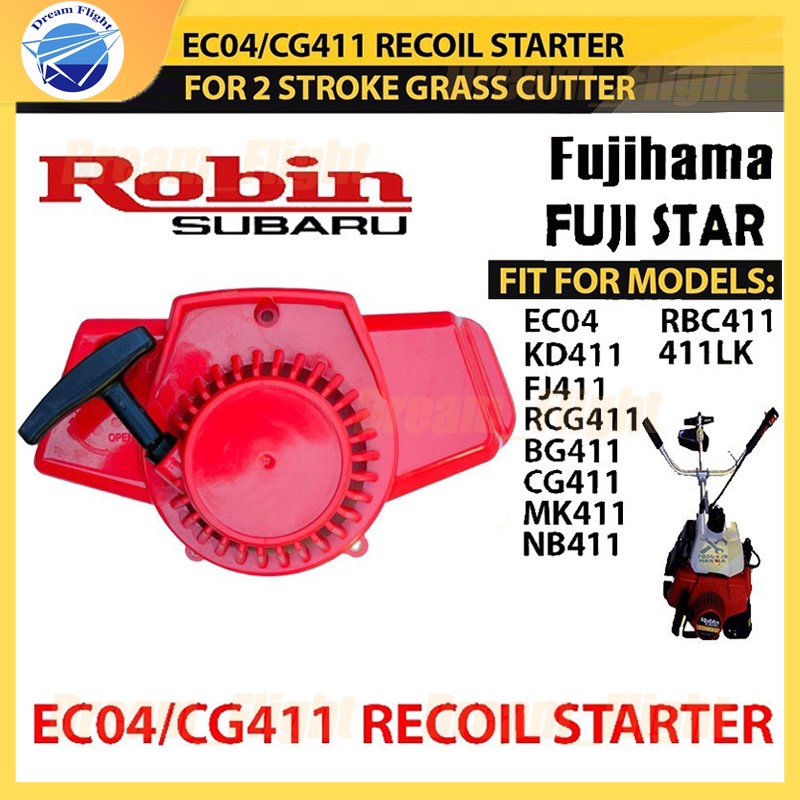 ECO4 RBC411 NB411 1E40F6 Fujihama Recoil Starter for 2 stroke Grass Cutter Brush Cutter Spare ...