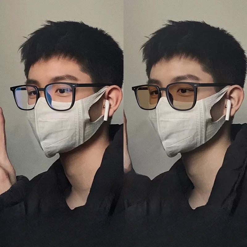 Fashion Photochromic Anti Radiation Eyeglasses for Women/Men Anti Blue ...