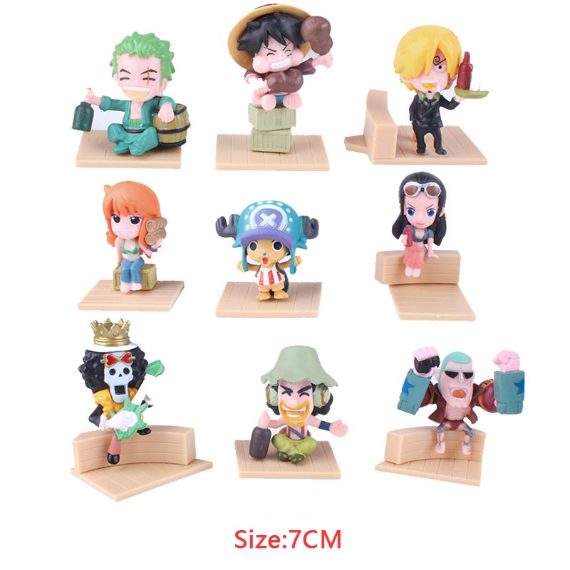 New One Piece Figure Set 5 Pcs Nika Luffy GEAR 5 Sun God Zoro Chopper ...