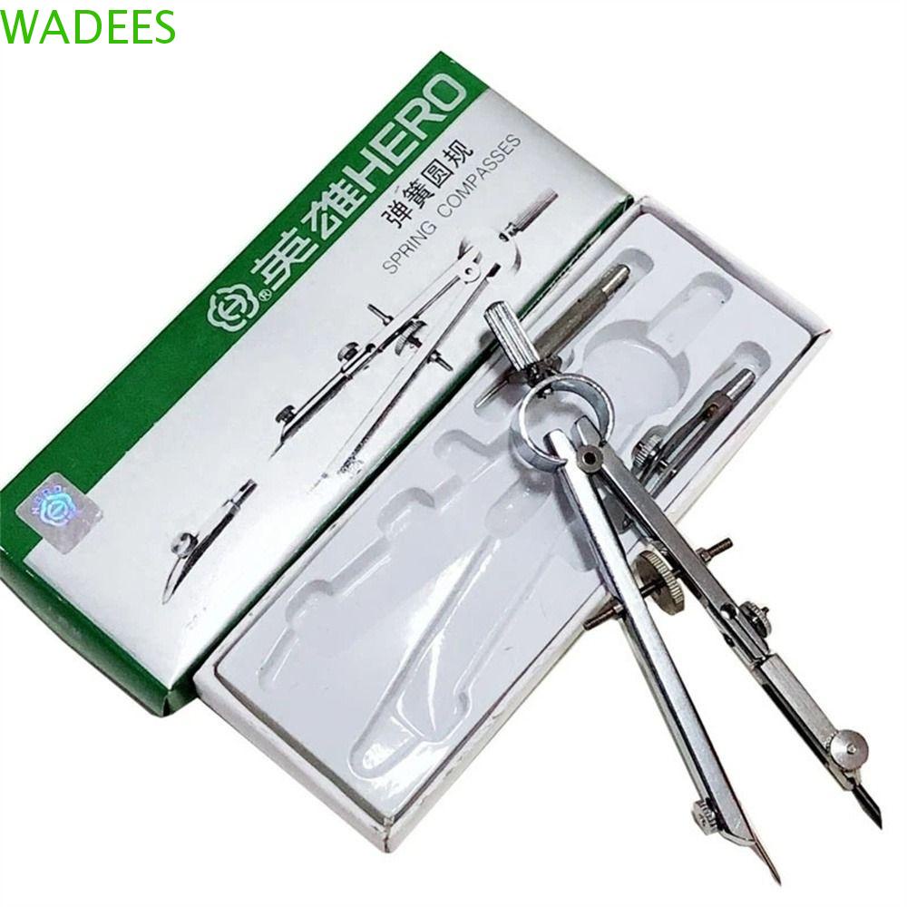 WADEES Math Compass Silver Professional Bow Divider with Lock ...