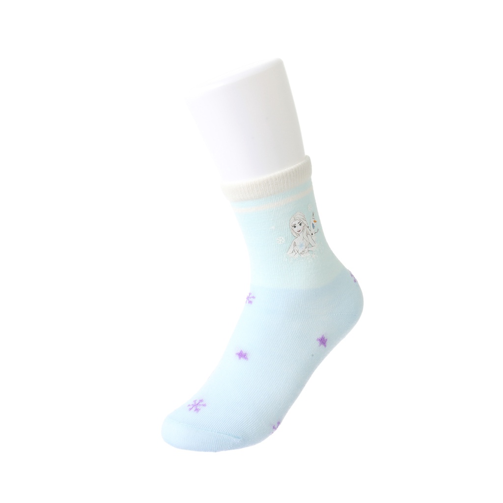 MINISO Disney Frozen Collection 2.0 Kids' Crew Socks 2 Pairs(Blue 5-7Y ...