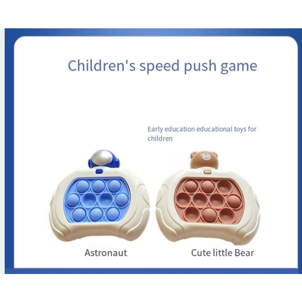 Pop it Push Game Console Fidget Kids Game Toy Handheld Game Bubble ...