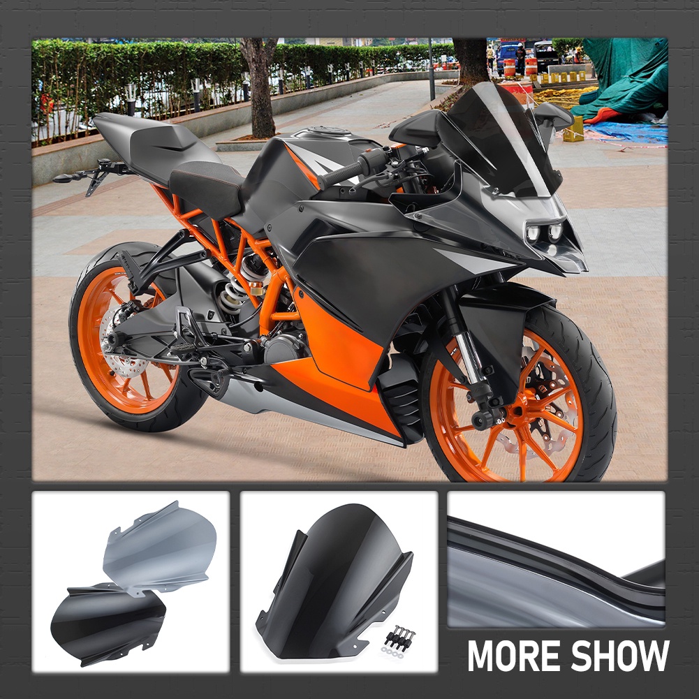 RC125 Motorcycle Windscreen Racing Bubble Windshield Wind Deflectors ...