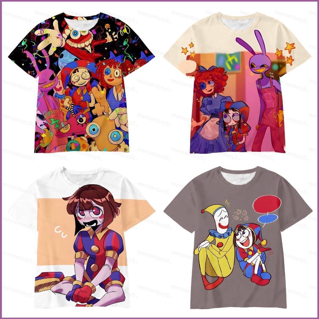 CWC The Amazing Digital Circus Kid Shirt Cosplay 3D Tee Unisex Cartoon ...