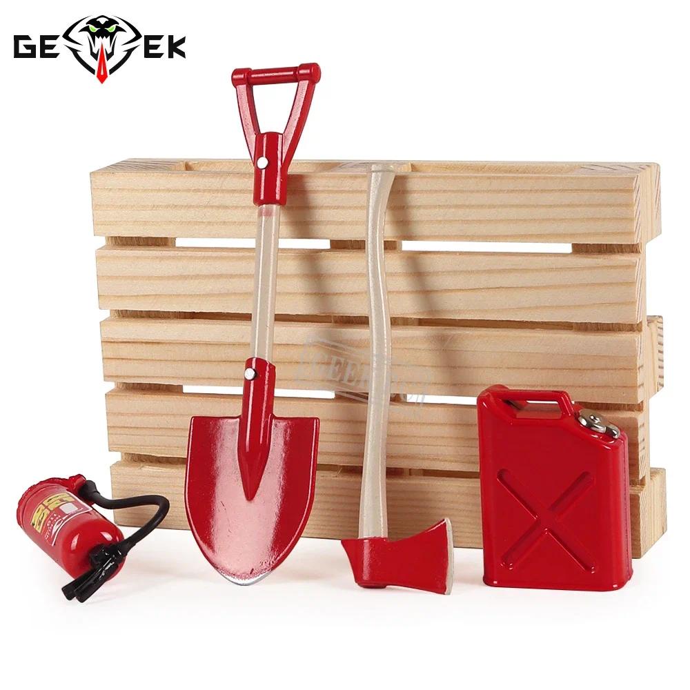 1/10 Scale RC Car Toy Metal Fire Extinguisher Axe Shovel Jerry Can for ...