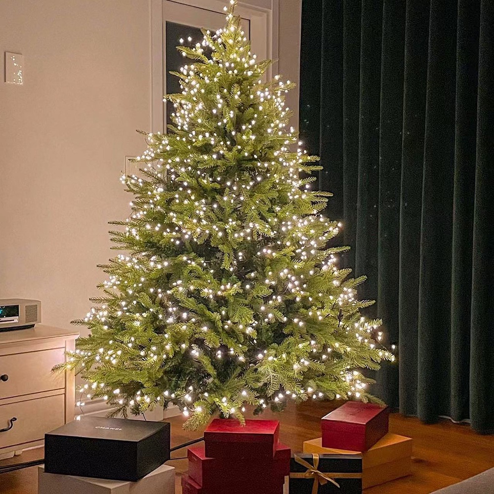 【Green Wire Warm White】 LED Firecracker Lights for Christmas Tree ...