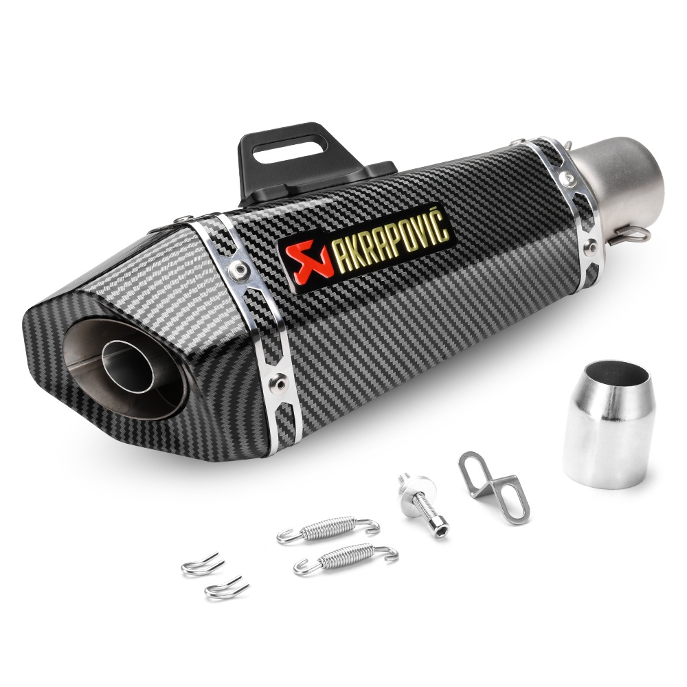 Spot 38-51mm Akrapovic Slant Exhaust Pipe Premium Stainless Steel ...