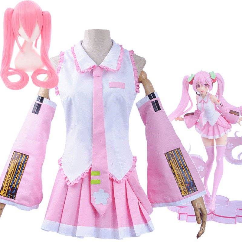 Anime Vocaloid hatsune Miku Cosplay Costumes Japan Midi Dress Beginner ...