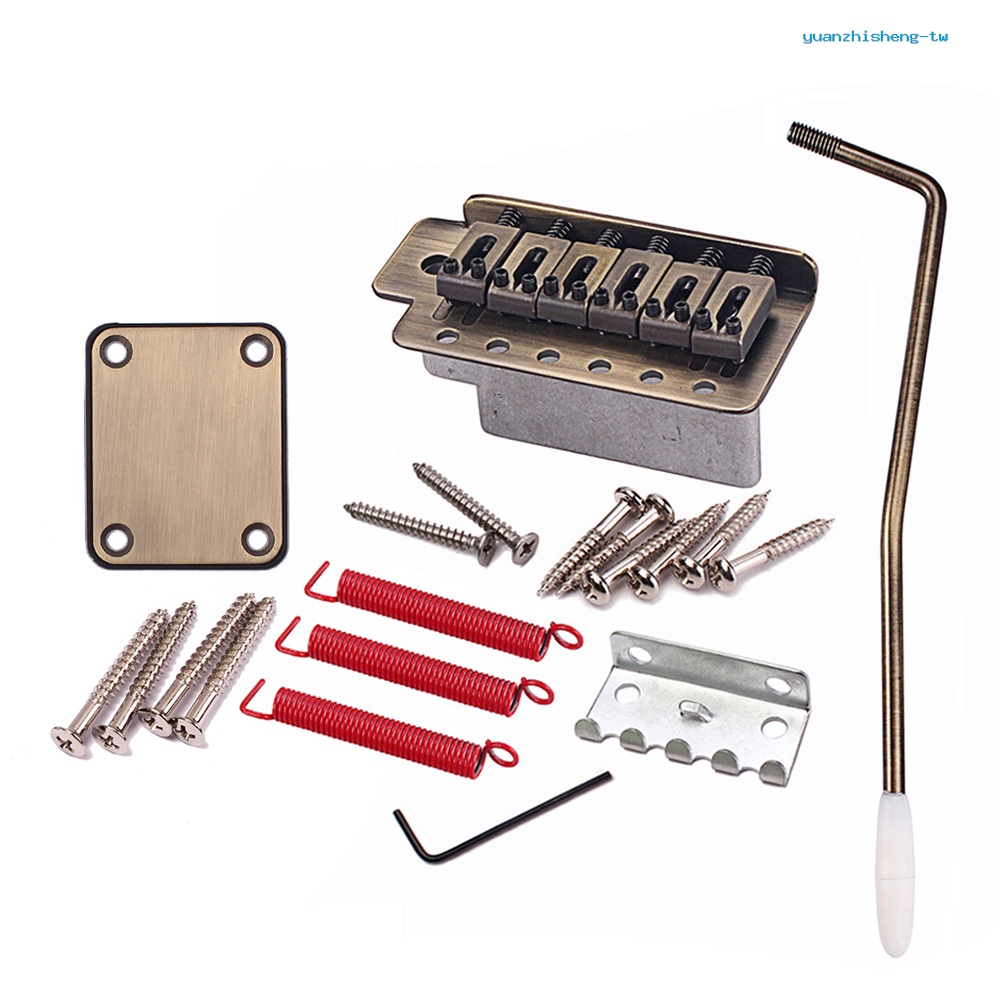 【YS】Electric Guitar Tremolo Bridge System Neck Plate Bar Kit for ...