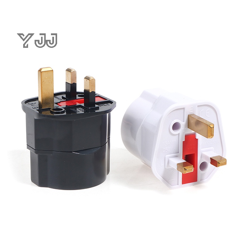 yangjianjun＞ EU Euro 2 Pin To UK 3 Pin Plug AC Universal Adapter Travel ...