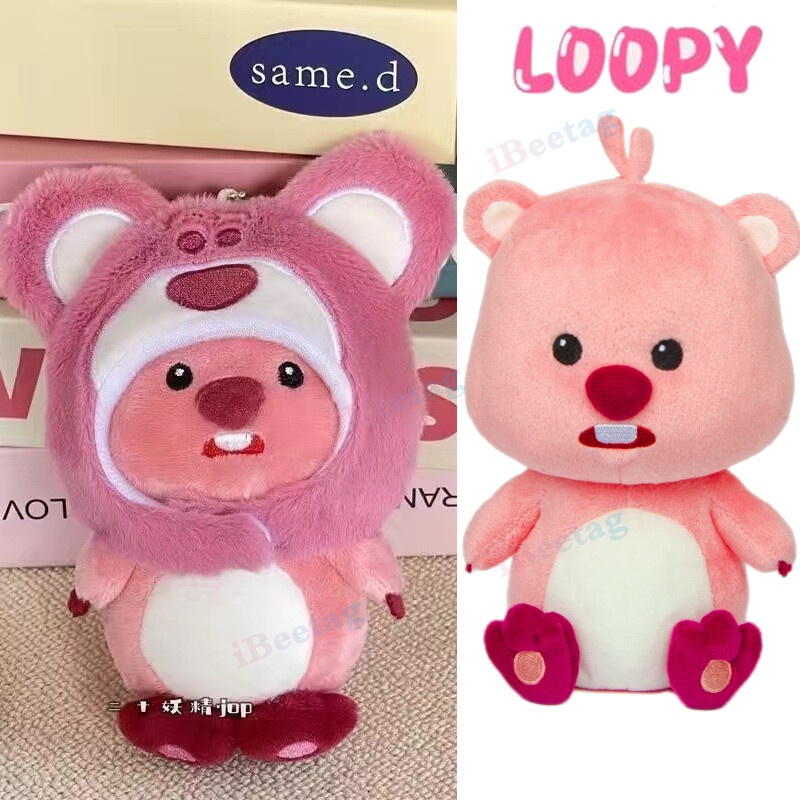 Loopy Plush Toy Cartoon Pororo Little Penguin Teddy Bear Pink Beaver Stuffed Plushie Doll ...