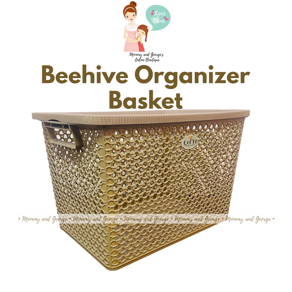 Mocha Beehive Organizer Basket | Beehive Filing Organizer |Plastic ...
