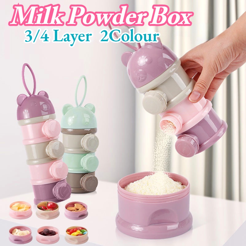 3/4 Layers Baby Milk Container Infant Milk Powder Box Baby Feeding Food ...
