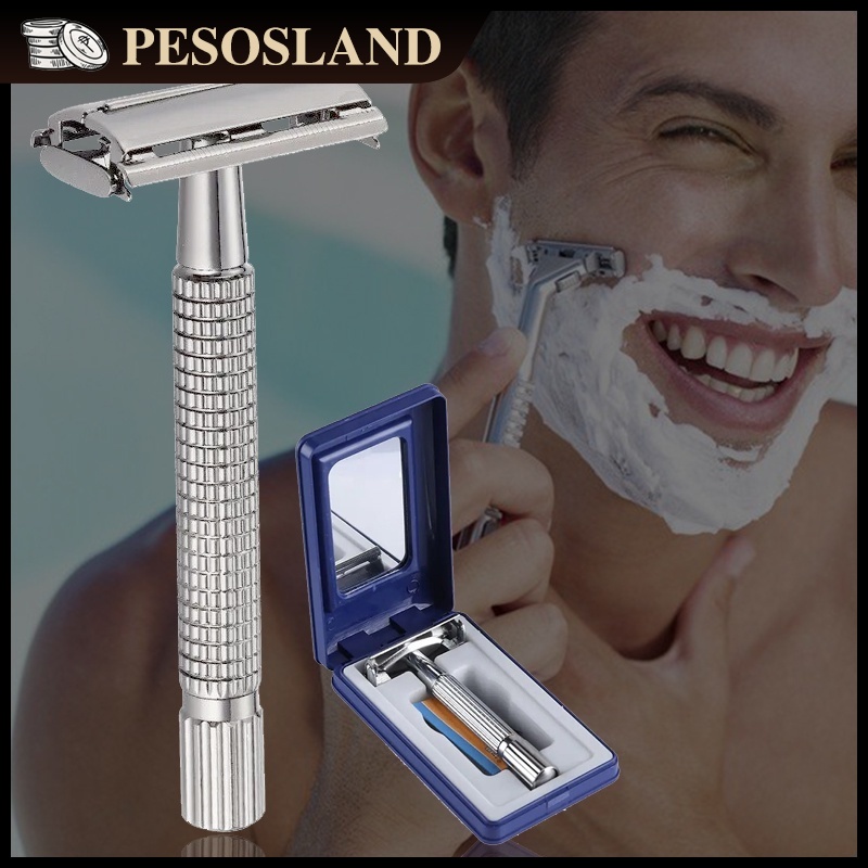 Manual Double-Edged Razor Salon Traditional Moustache Shaving Blade ...