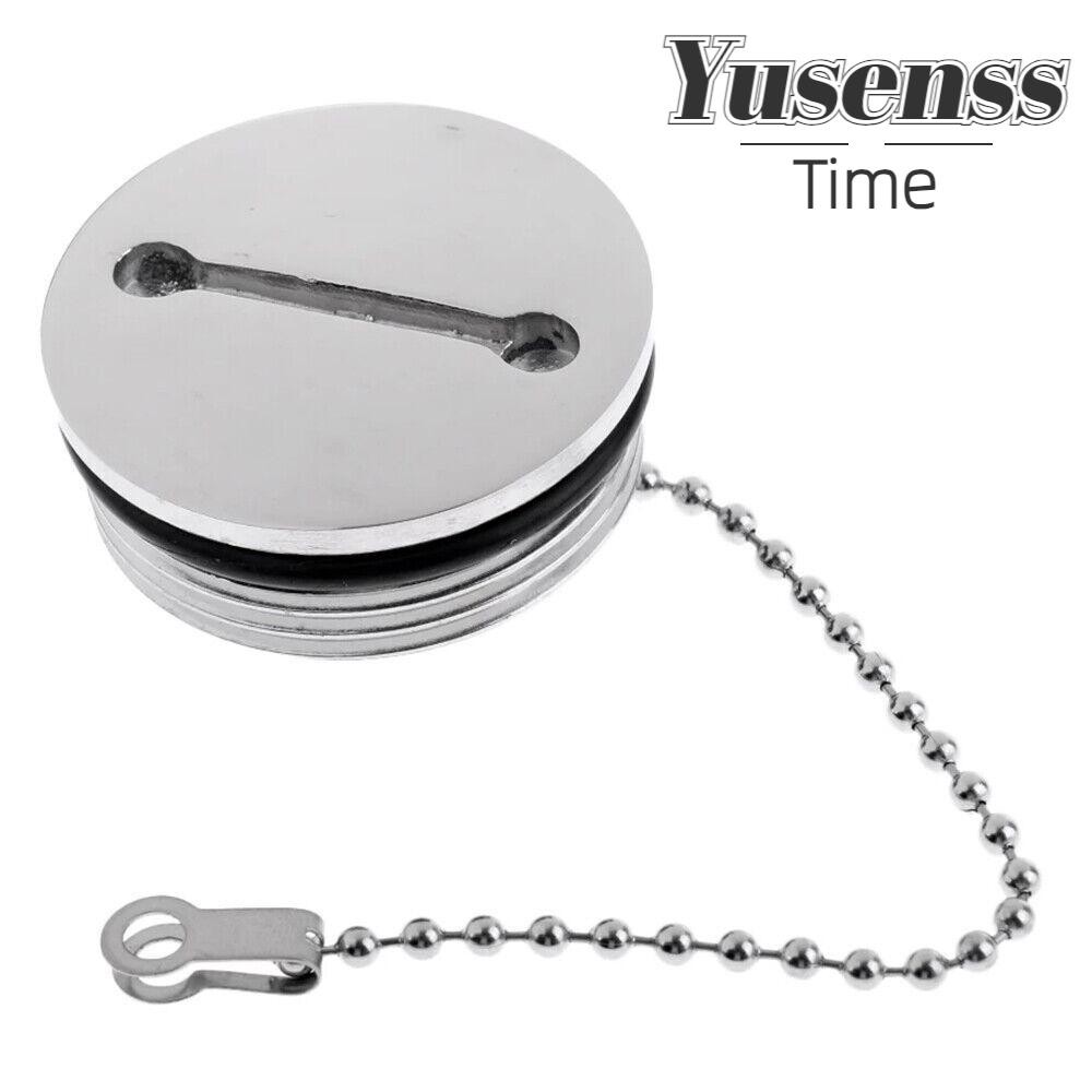 YUSENSS Deck Fill Replacement Cap, Stainless Steel With Chain Water ...