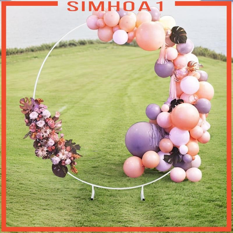 [Simhoa1] Round Balloon Arch Wedding Backdrop Easy Assembly DIY ...