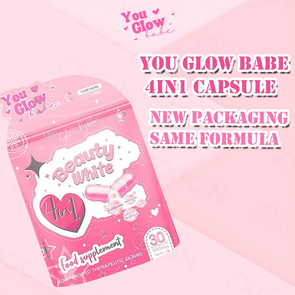 You Glow Babe Beauty White 4 in 1 Glutathione Advance Whitening 30 Capsules | Shopee Philippines