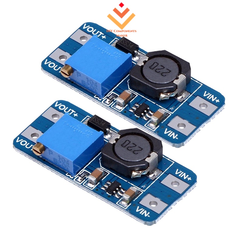 2PCS MT3608 DC-DC 2V-24V to 5V-28V 2A Step Up Boost Converter Power ...