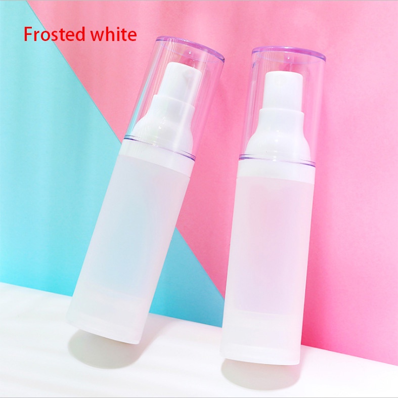 Frosted white Vacuum Airless Plastic Empty Lotion Cream spray Bottles ...