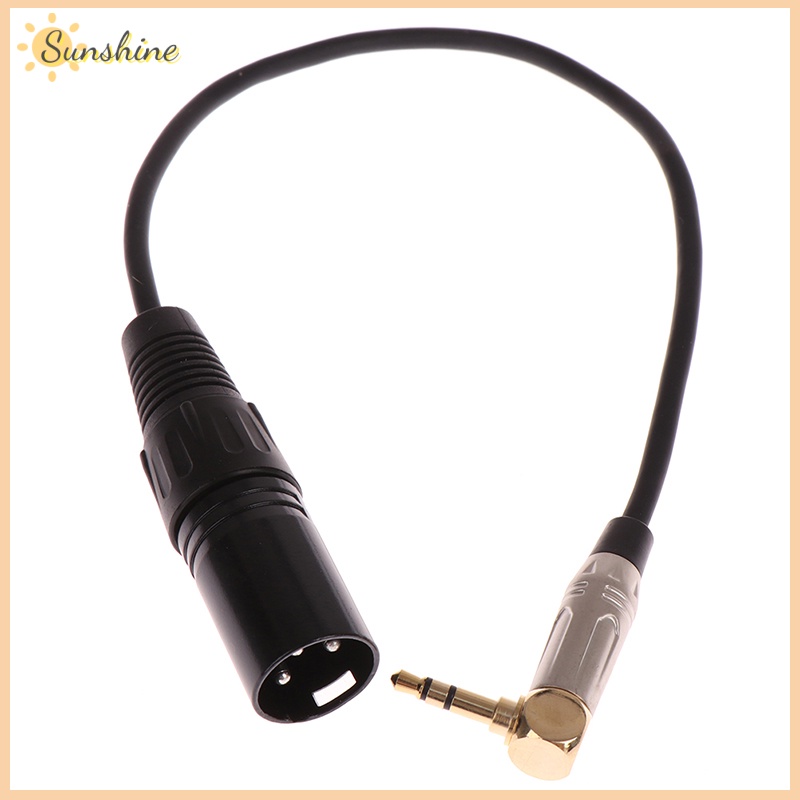 Sunshine> Stereo 3.5mm Male to 3Pin Canon Male Plug Cable Audio Cord ...
