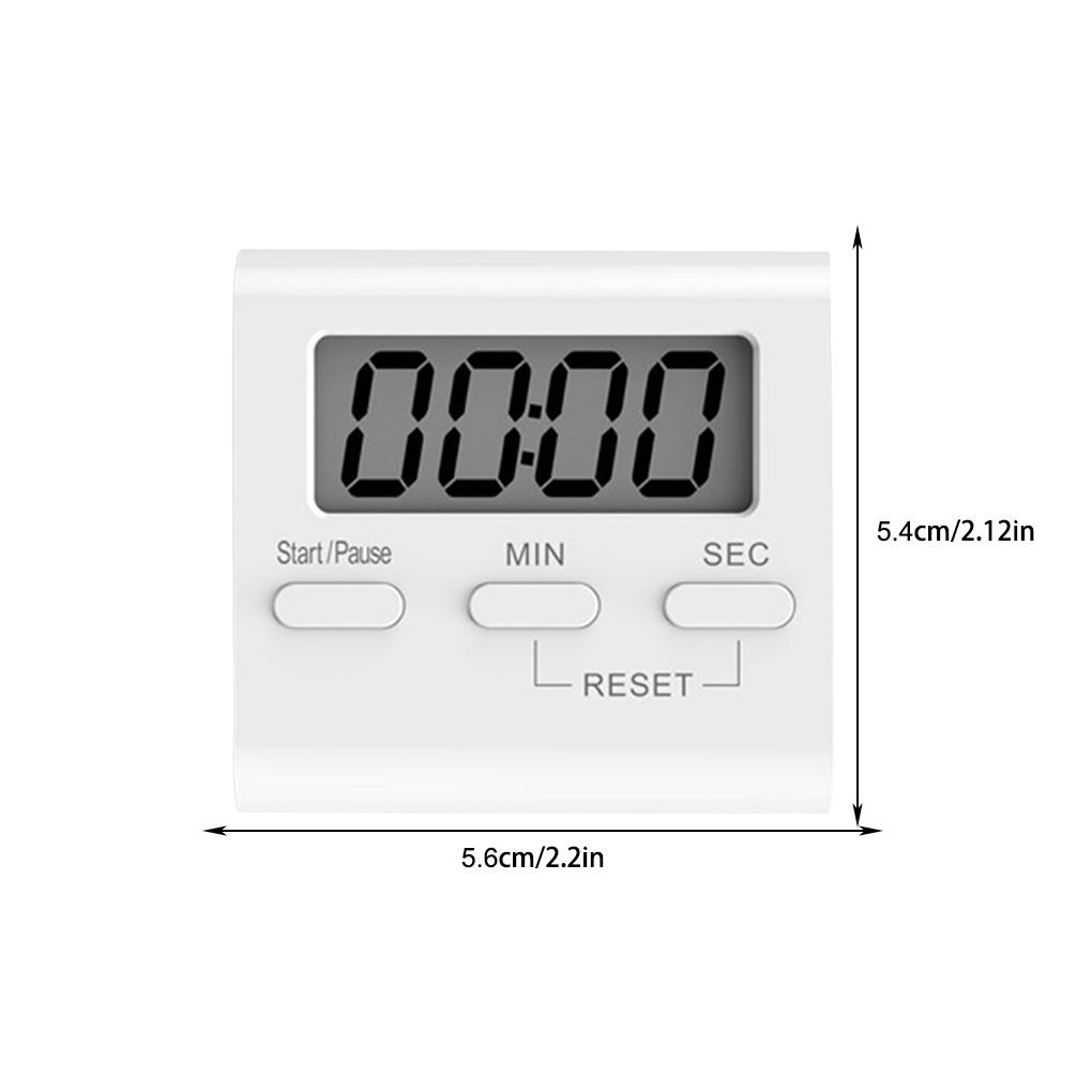 LCD Digital Kitchen Cooking Timer Big Digit Timer Count-Up Down Clock ...