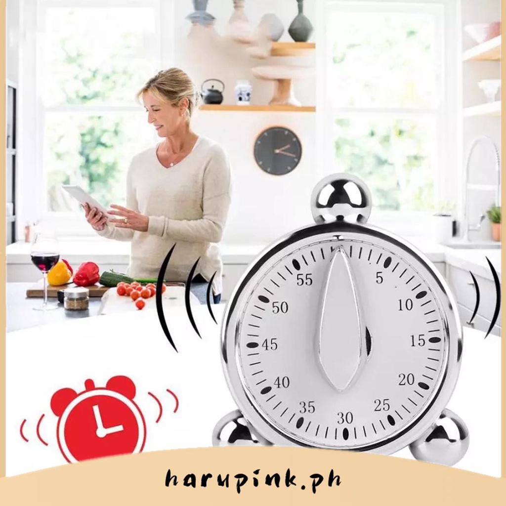 60 Minute Kitchen Timer Mechanical Cooking Timer Countdown Timer with ...