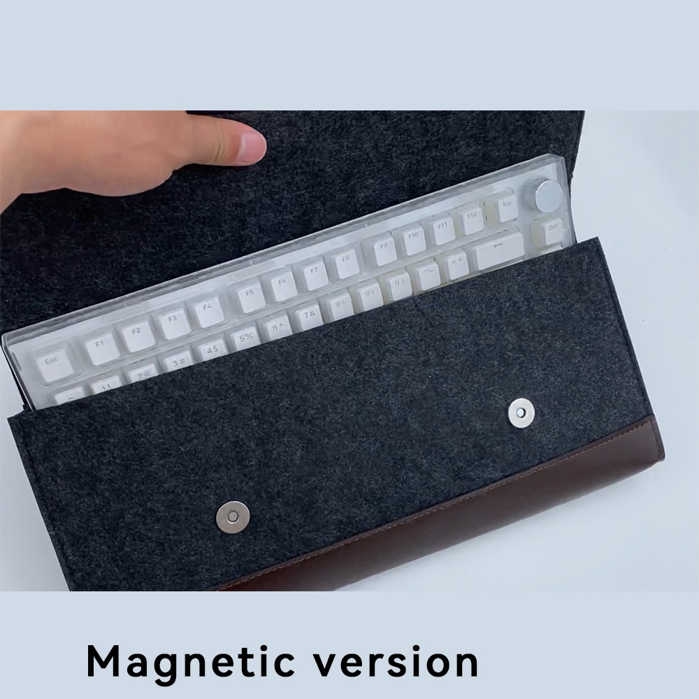 Amerteer PU Felt Mechanical keyboard carrying case bag storage bag ...