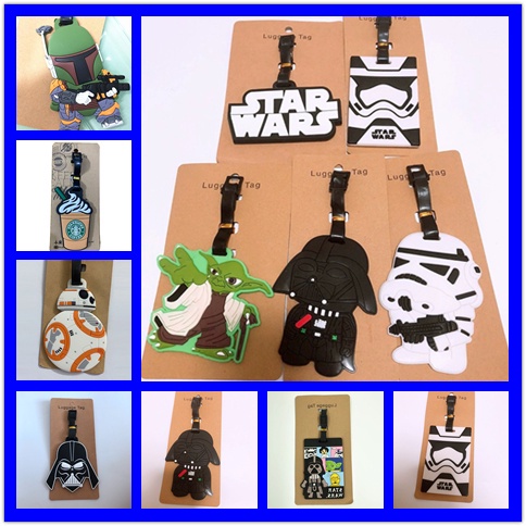 Star Wars Master Yoda Black Samurai White Soldier Luggage Tag Boarding ...