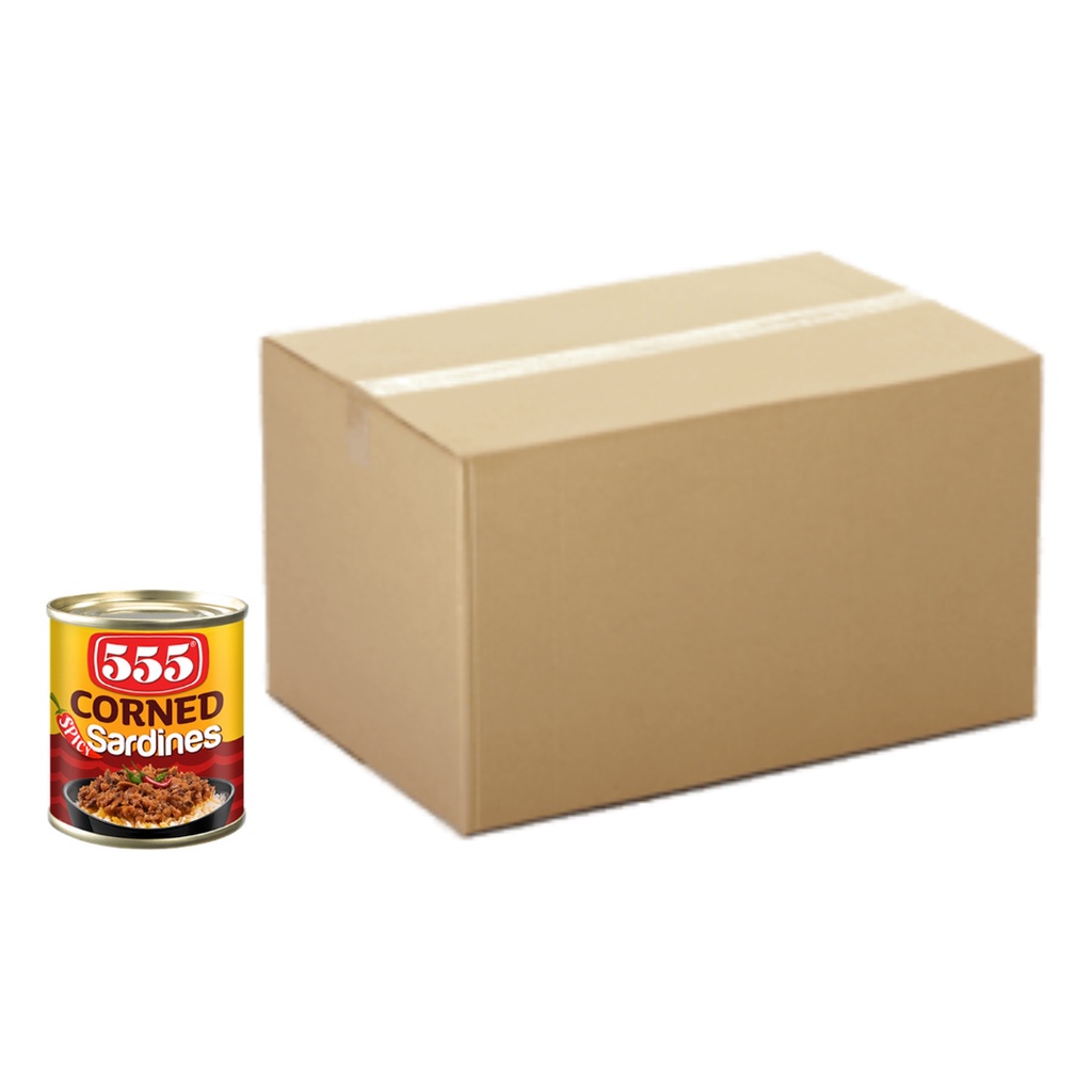 Lazycart 1 Box/48pcs 555 Corned Sardines Spicy 100g | Shopee Philippines